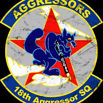 "18th Aggressor Squadron Vintage Insignia" Mouse Pad for Sale by ...