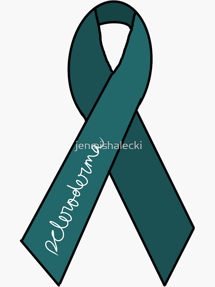 "Scleroderma Awareness Ribbon " Sticker by jenmishalecki | Redbubble