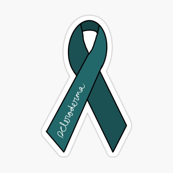 "Scleroderma Awareness Ribbon " Sticker by jenmishalecki | Redbubble