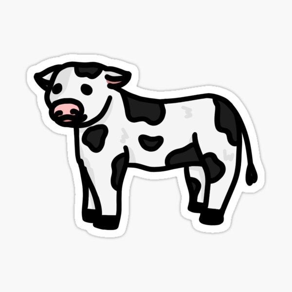 "Cow" Sticker by Reeseworks | Redbubble