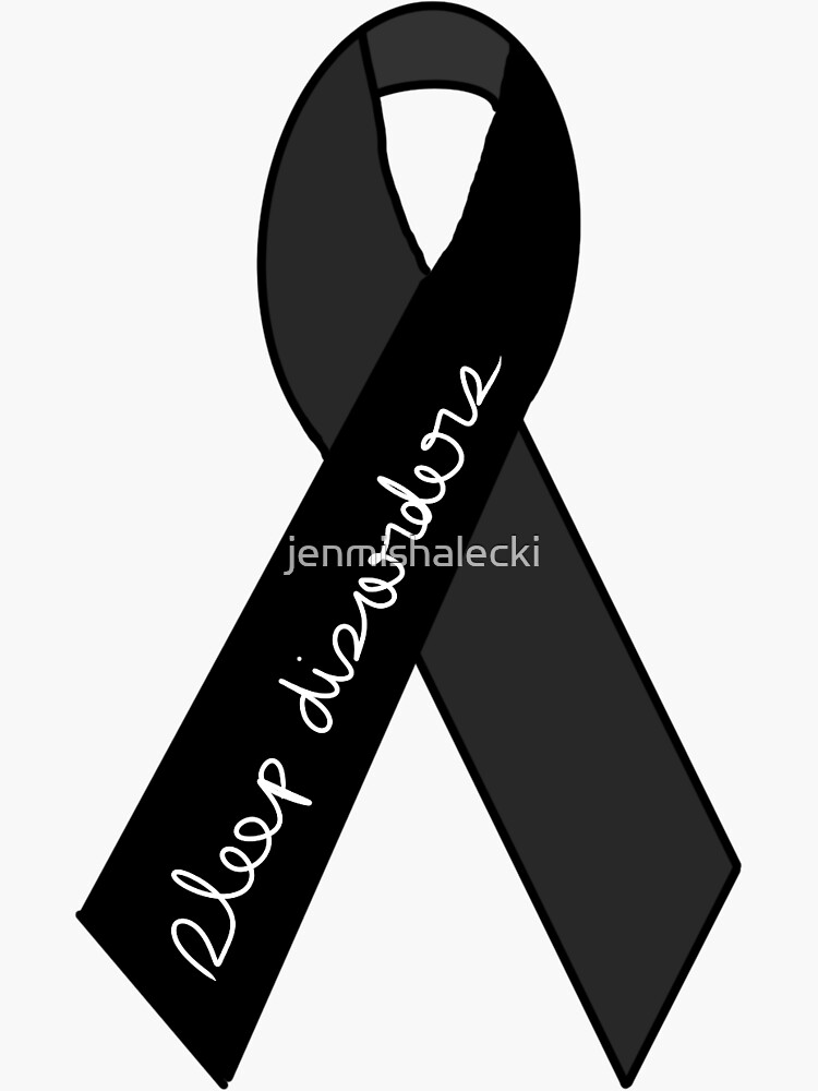"Sleep Disorder Awareness Ribbon " Sticker by jenmishalecki | Redbubble