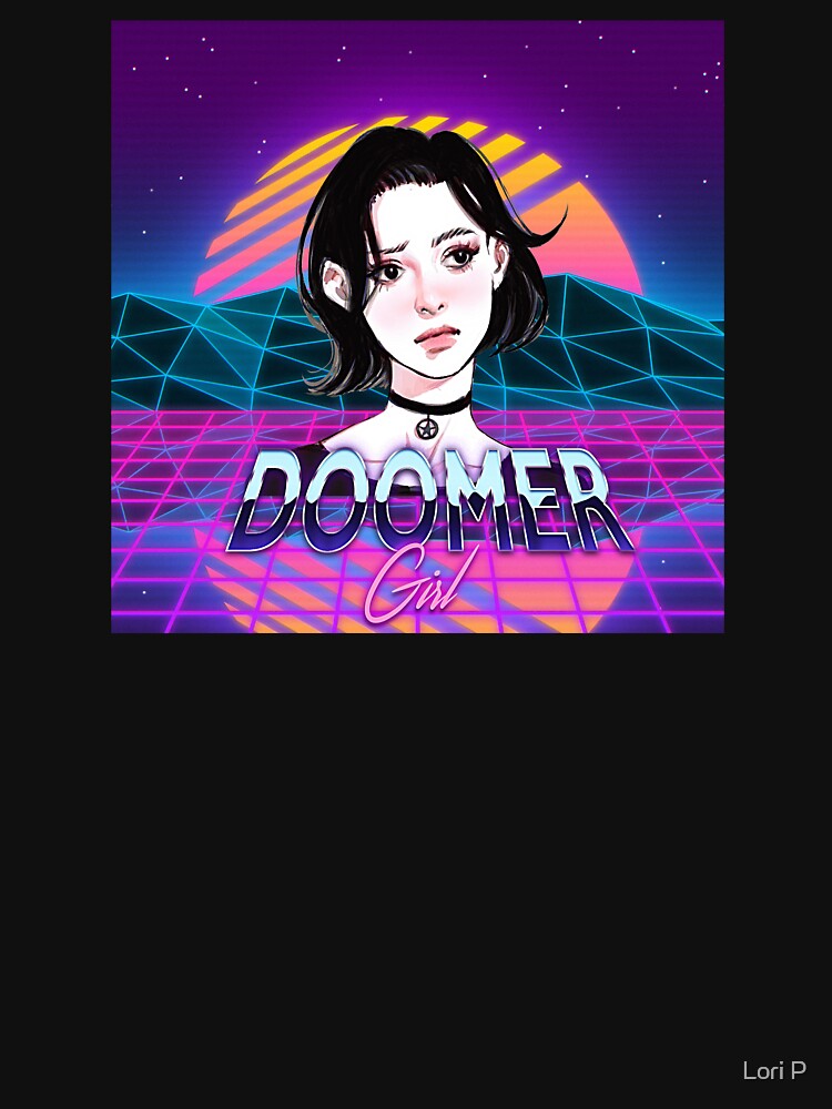 "Doomer Girl Vaporwave" Essential T-Shirt for Sale by TranquilTrove | Redbubble