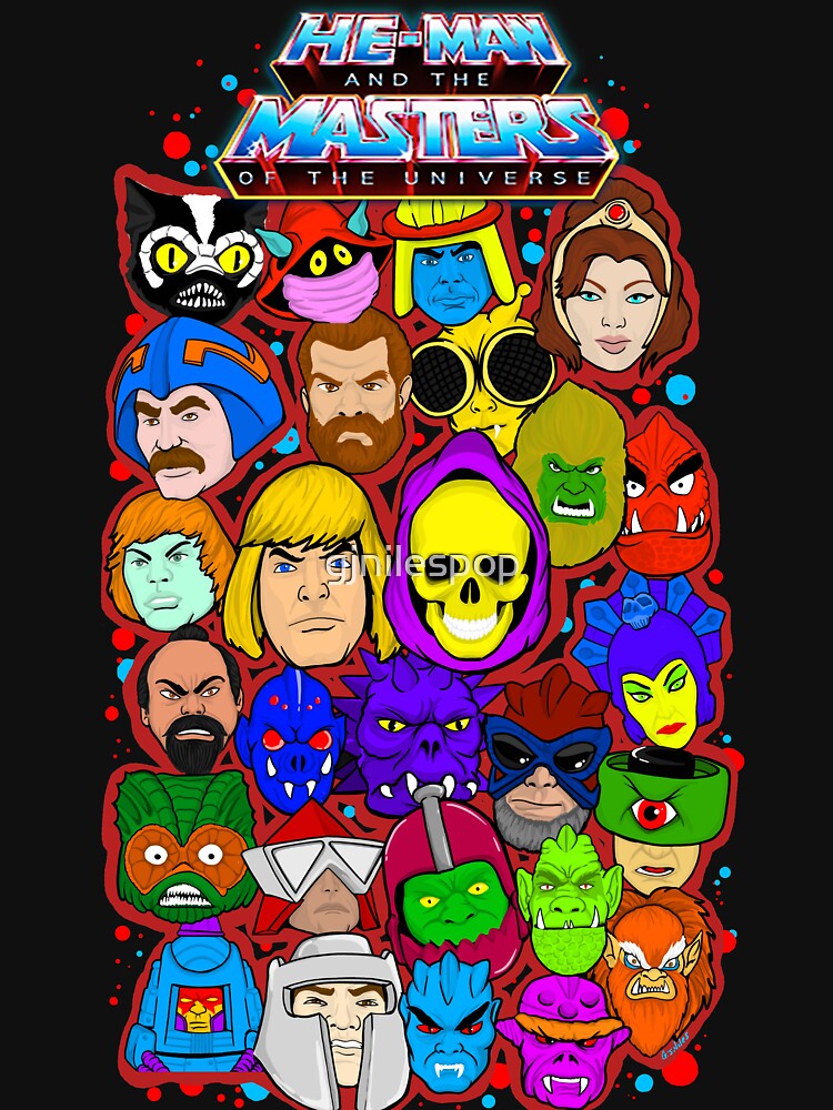 "Heman character collage" T-shirt by gjnilespop | Redbubble