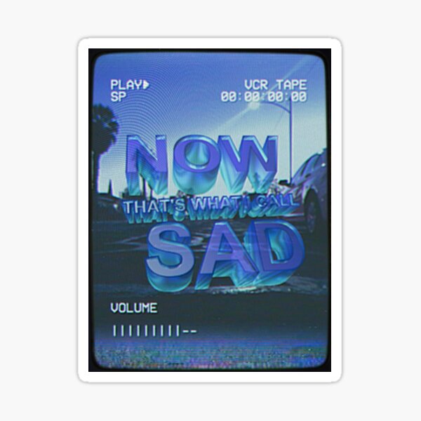 "Vaporwave Sad Meme" Sticker by dmu0w0 | Redbubble