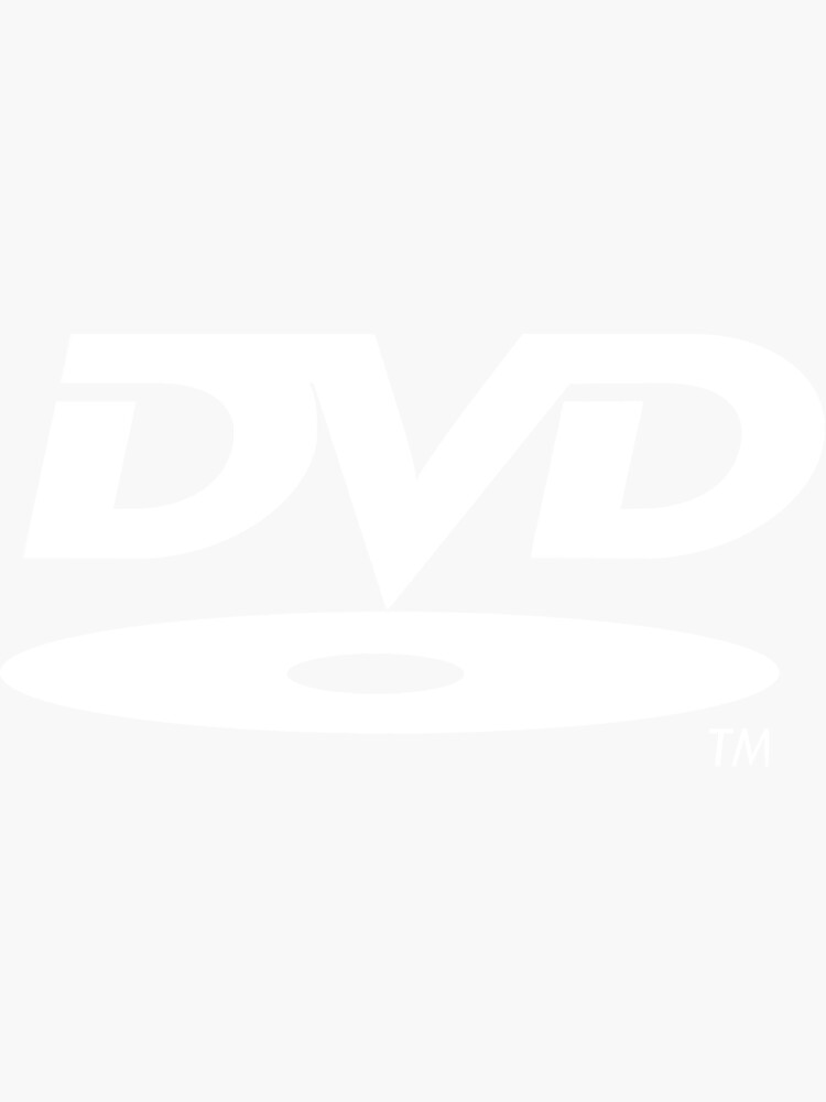 "White DVD logo" Sticker by avichole1584 | Redbubble