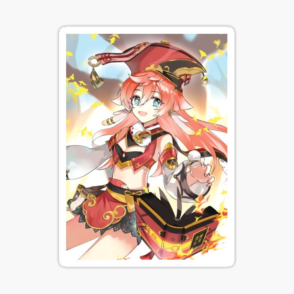 "Yanfei Genshin Impact " Sticker by antioneart | Redbubble