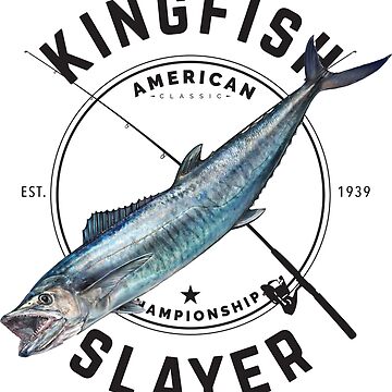 "Kingfish Slayer" Sticker for Sale by William Lee | Redbubble