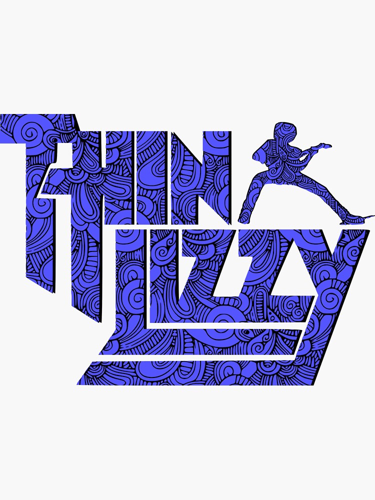 "Thin Lizzy Logo Sticker" Sticker by jaydacook5 | Redbubble