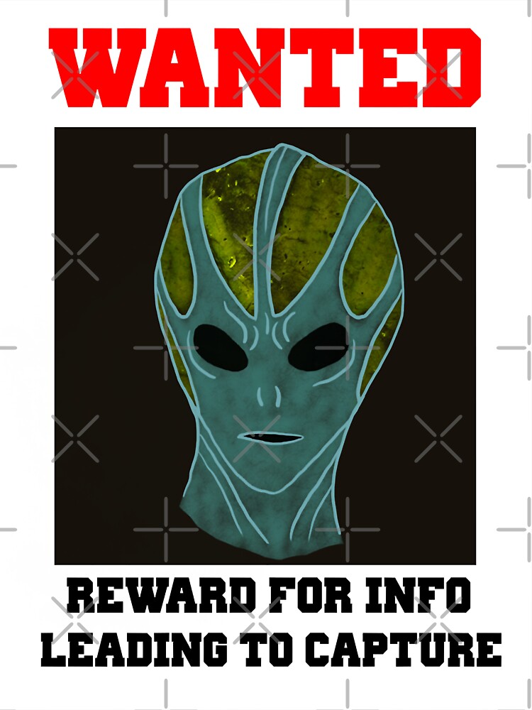 "Sparkling Based On Comics Funky Alien Wanted Poster Gifts For Fan ...