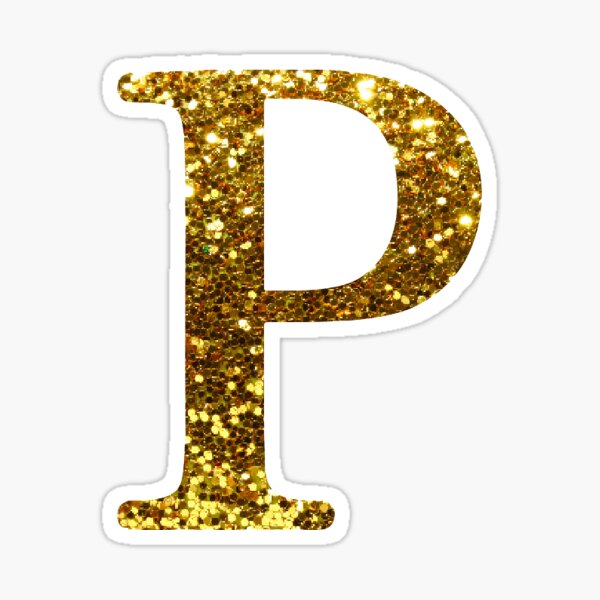 "Glitter P" Sticker for Sale by mjm412 | Redbubble