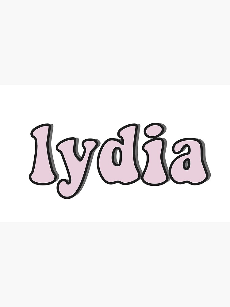 "Lydia Custom Name Sticker" Poster for Sale by maddy9co | Redbubble