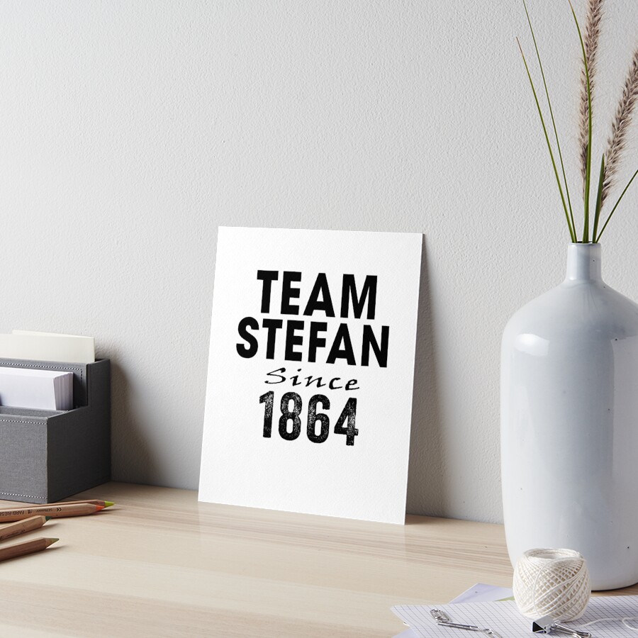 "Logo team stefan black vintage" Art Board Print by LeonLinda3 | Redbubble