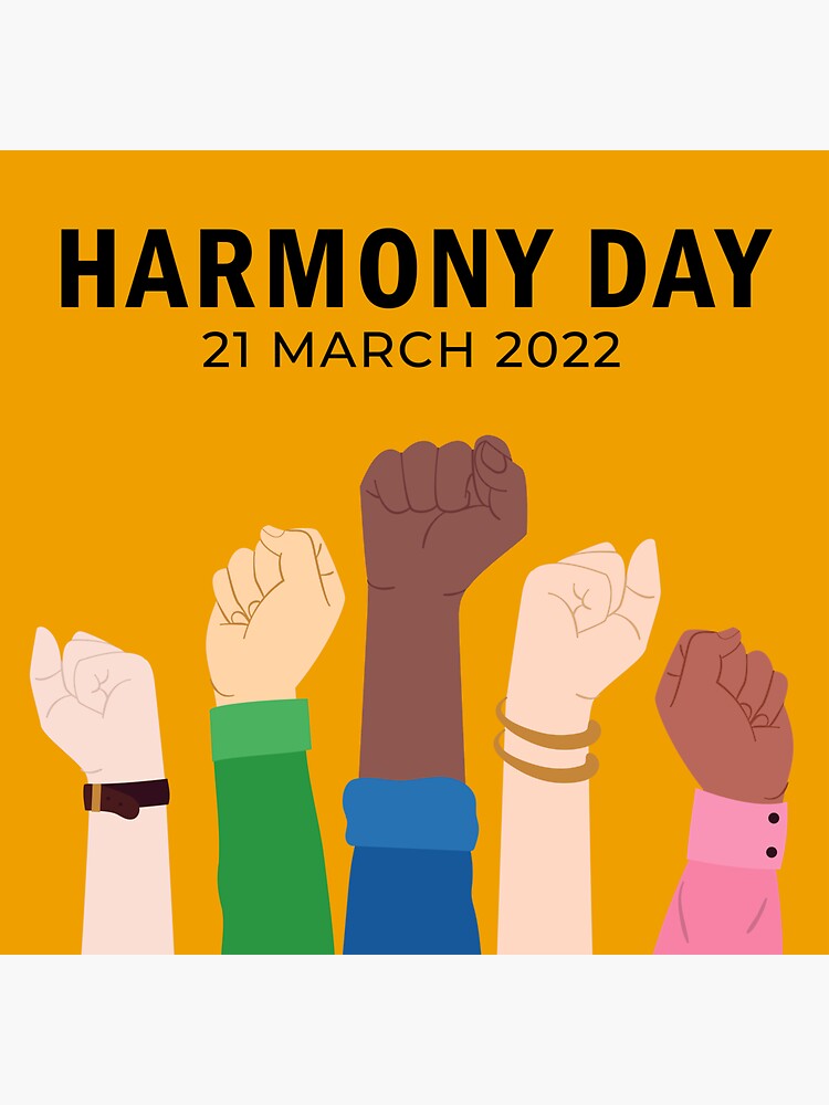 "Harmony Day Sticker" Sticker by Reuzek | Redbubble