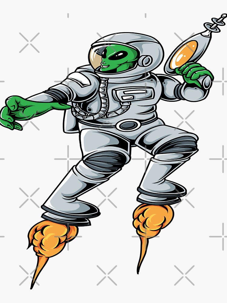 "Sparkling Based On Comics Funky Aliens Exist Gift For Fans" Sticker by ...