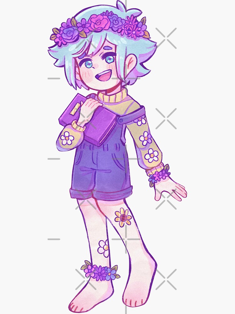 "Basil | OMORI" Sticker by Didy-414 | Redbubble