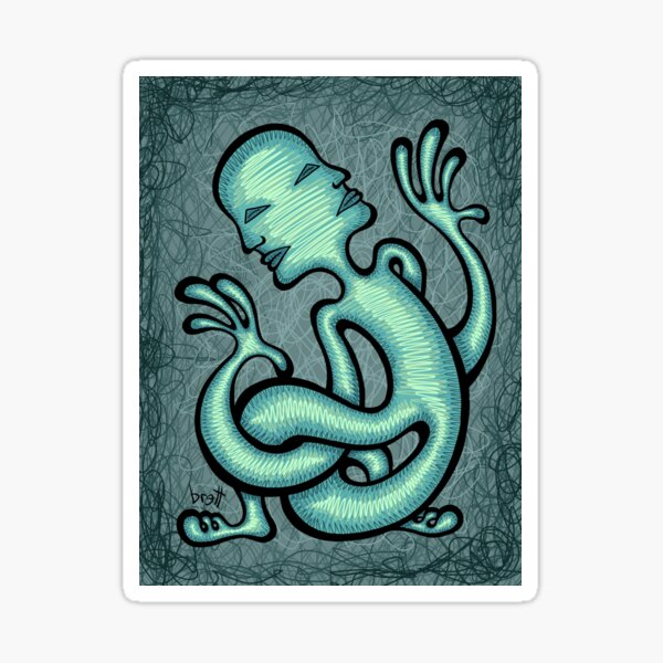 "Two Face" Sticker by bgilbert | Redbubble