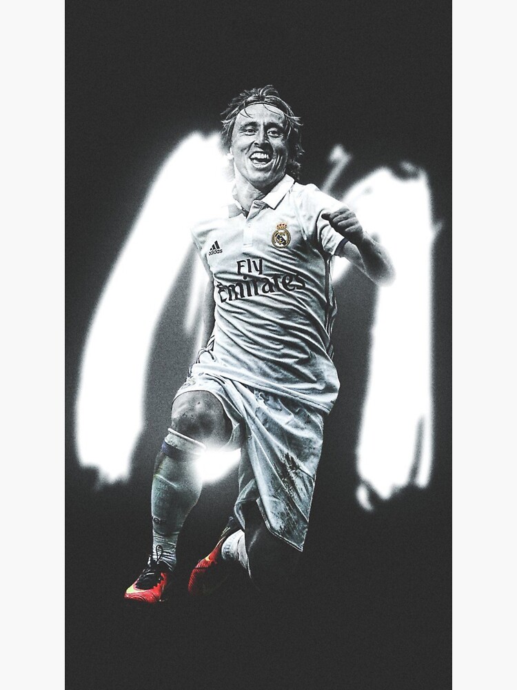 "Wallpaper Luka Modric Art" Sticker by MikaZhafran | Redbubble