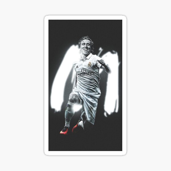 "Wallpaper Luka Modric Art" Sticker by MikaZhafran | Redbubble