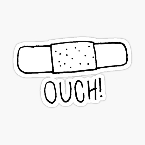 "Ouch!" Sticker by rainbowjazz | Redbubble