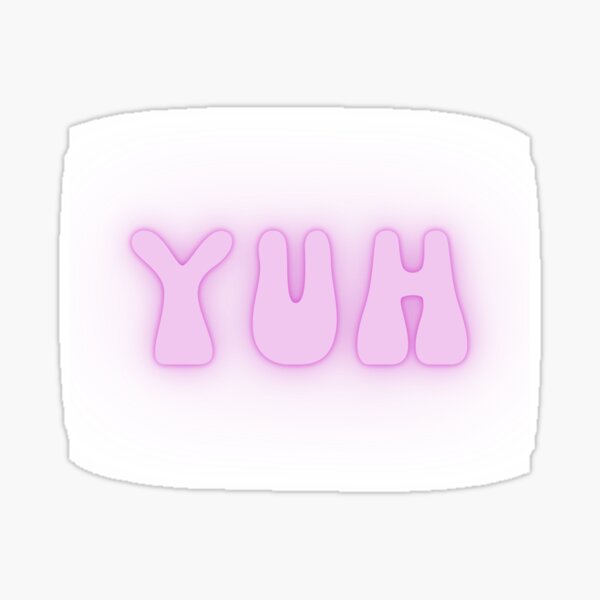 "Yuh Pink Glow" Sticker by toadsforall | Redbubble