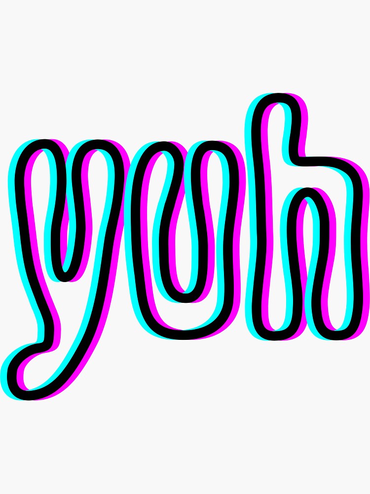 "Yuh Glitch" Sticker by toadsforall | Redbubble