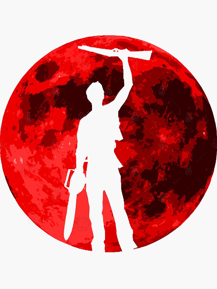 "Evil Moon Evil Dead Film Of All Time" Sticker by Castlepepper17 ...