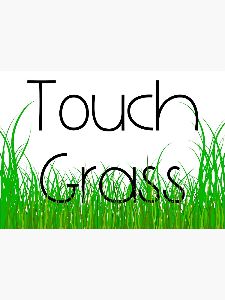 "Touch Grass" Sticker for Sale by toadsforall | Redbubble