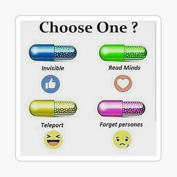 "Choose a capsule " Sticker for Sale by Singerevita | Redbubble