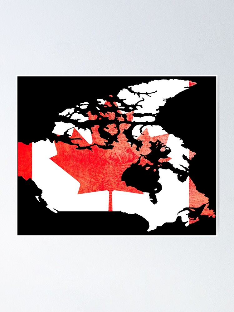 " Classic Canada flag map" Poster for Sale by EpicMaps | Redbubble