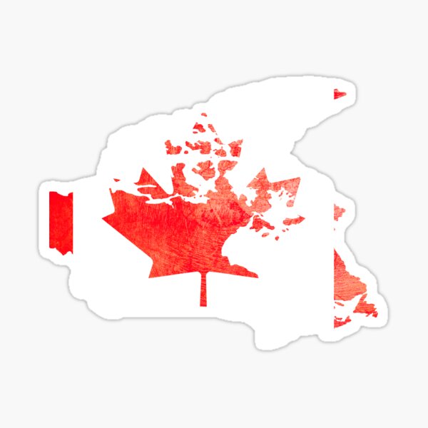" Classic Canada flag map" Sticker by EpicMaps | Redbubble