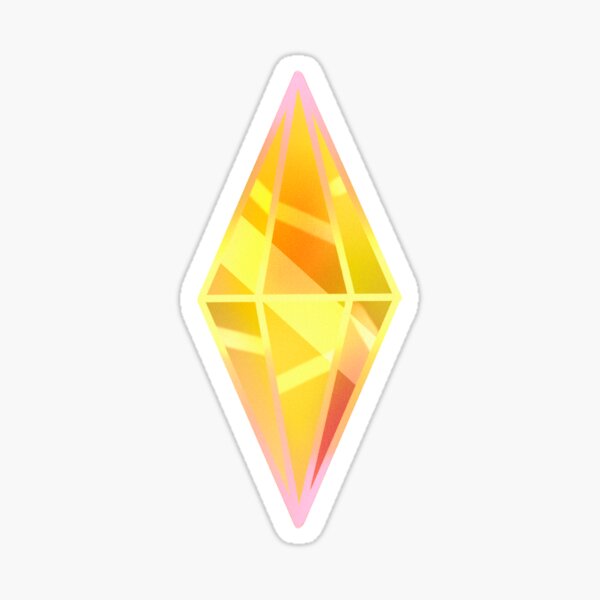 "Yellow plumbob sims 4 " Sticker for Sale by feannaart | Redbubble