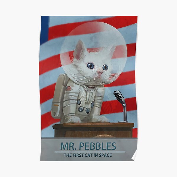"Fallout 4 Mr. Pebbles the Space Cat Poster" Poster for Sale by ...