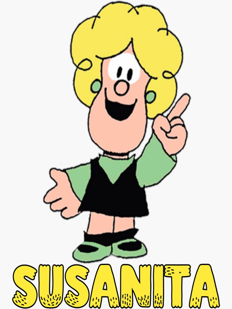 Pegatina for Sale con la obra «Susanita amiga de Mafalda Mafalda quino ...