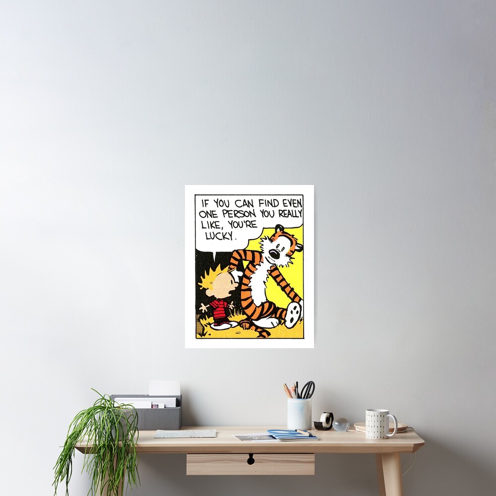 "Calvin And Hobbes Comic Strip" Poster for Sale by Monili98 | Redbubble