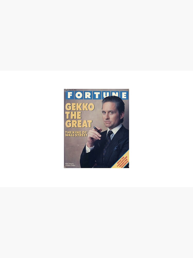 ";Gordon Gekko Fortune Magazine poster" Coffee Mug for Sale by ...