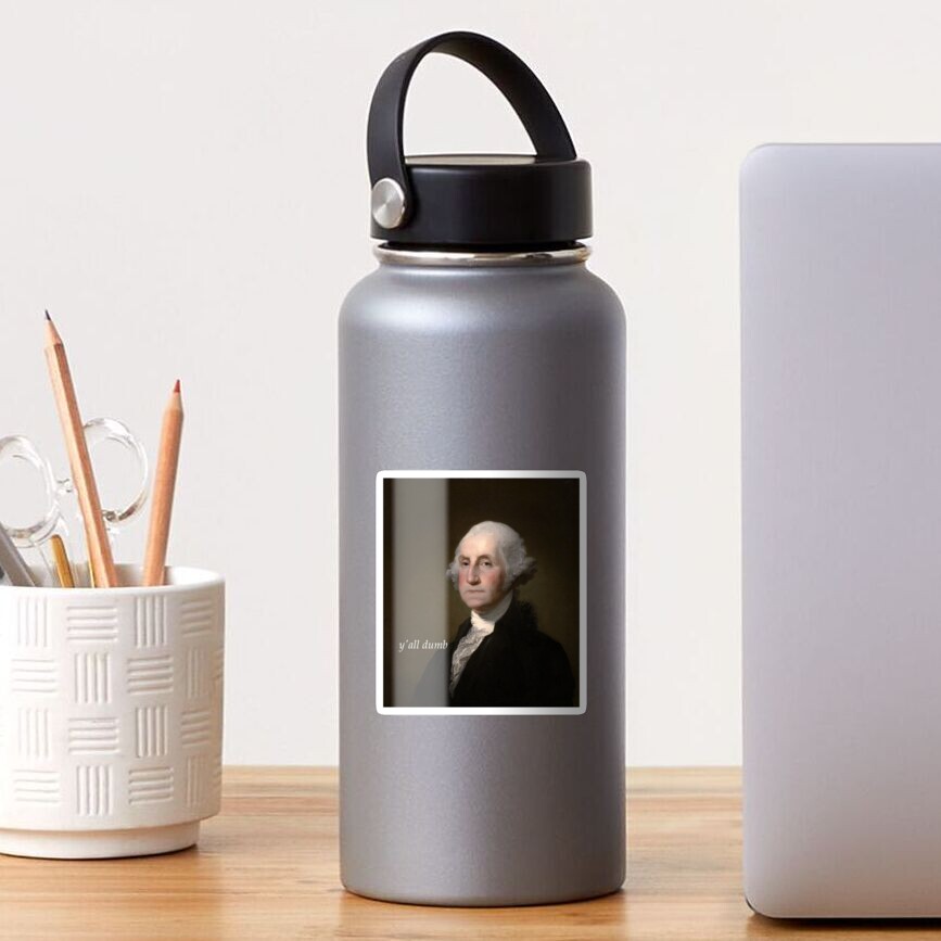 "george washington " Sticker for Sale by hollandhenry | Redbubble