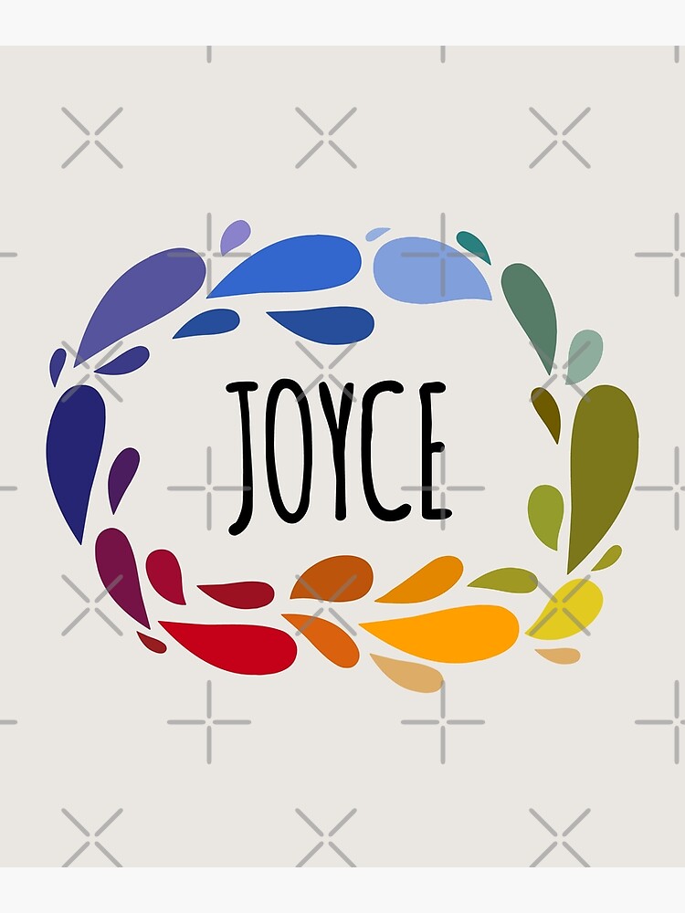 "Joyce Name Cute Colorful Gift Named Joyce" Poster for Sale by kindxinn ...