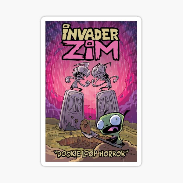 "Invader Zim Poster" Sticker by lovinedjaya | Redbubble