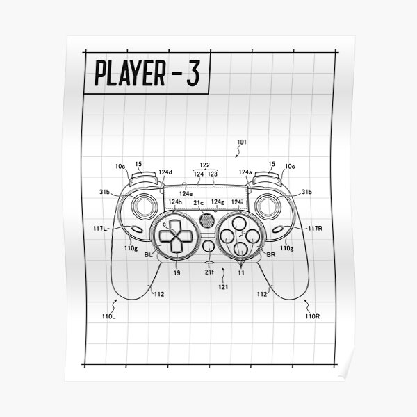 "PLAYER 3 - Gamers Designs " Poster for Sale by Dancherry | Redbubble