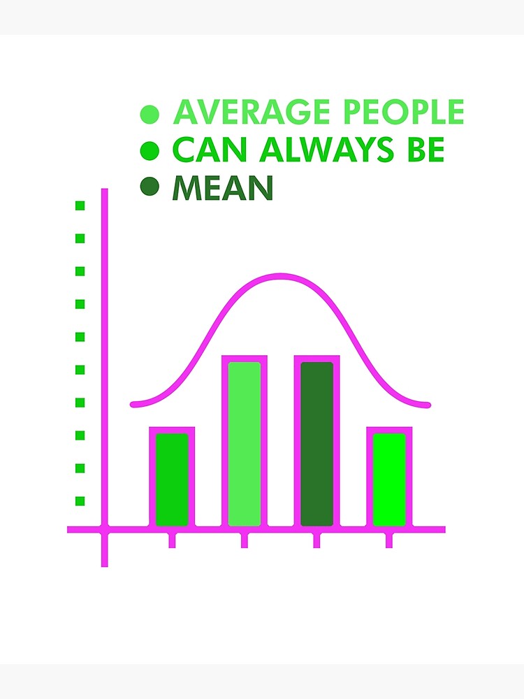 Average People Can Be Mean Design For A Data Scientist Poster For average-people-can-be-mean-design-for-a-data-scientist-poster-for