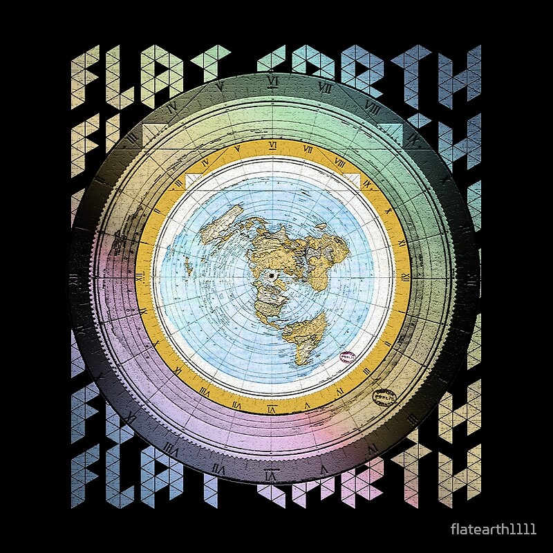 Large Flat Earth Projection