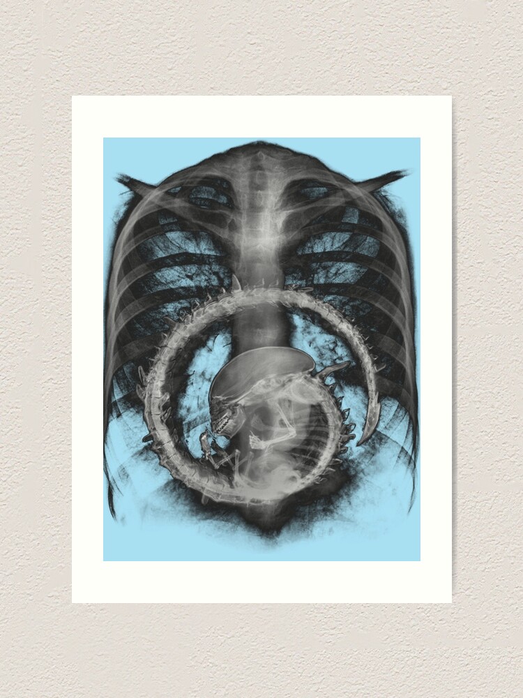 "Alien radiography v2, Alien X-ray v2 Classic T-Shirt" Art Print for ...
