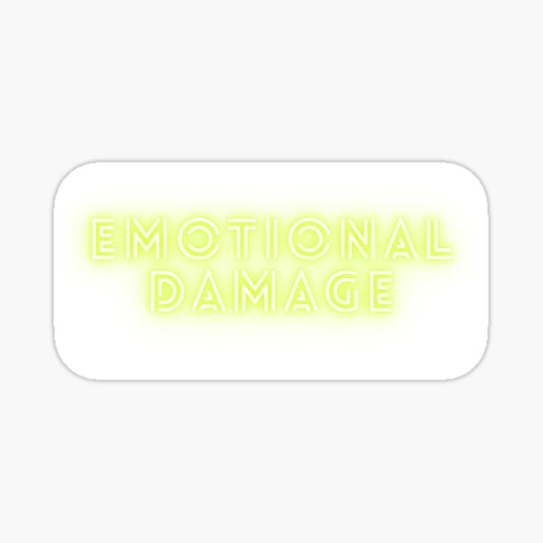 "Emotional Damage " Sticker by toadsforall | Redbubble