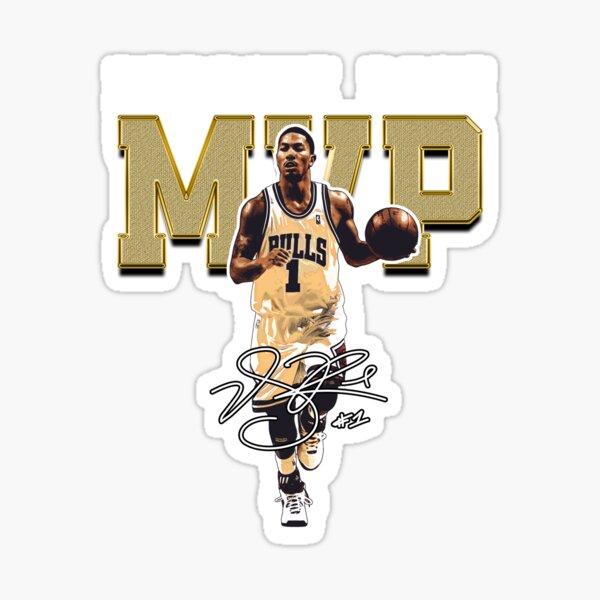 "Derrick Rose MVP Chicago Basketball Signature Vintage Retro 80s 90s ...