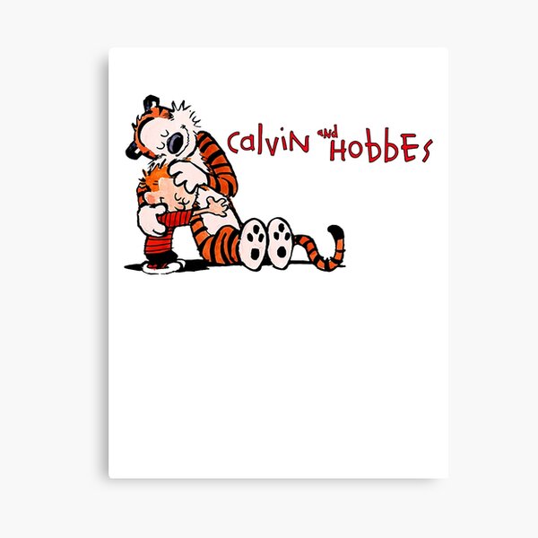 "Calvin And Hobbes Comic Strip – Hobbes Tiger American Comic" Canvas ...