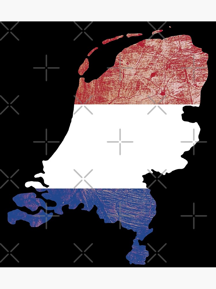 "Classic dutch flag map" Poster for Sale by EpicMaps | Redbubble