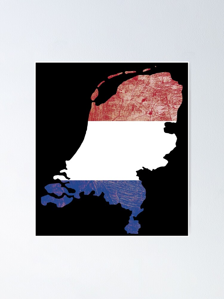 "Classic dutch flag map" Poster for Sale by EpicMaps | Redbubble