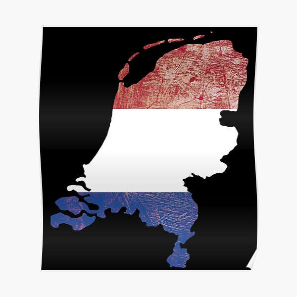 "Classic dutch flag map" Poster for Sale by EpicMaps | Redbubble