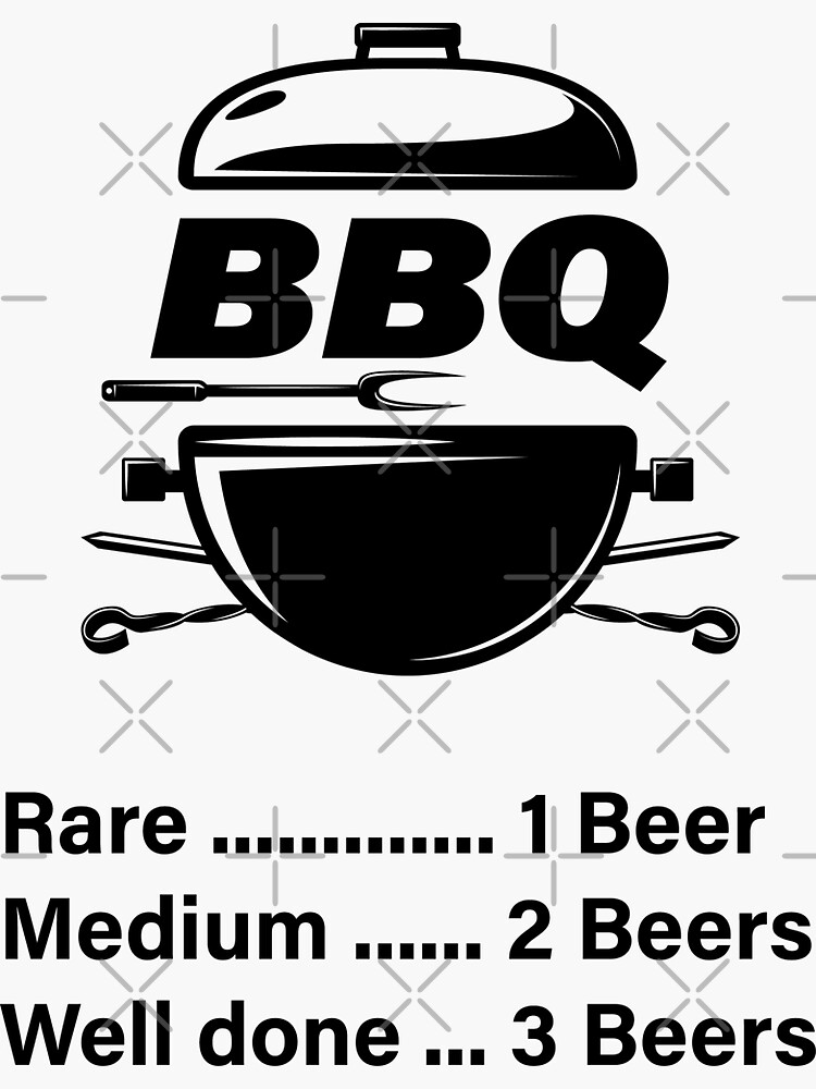 "BBQ timer" Sticker by josefineedesign | Redbubble
