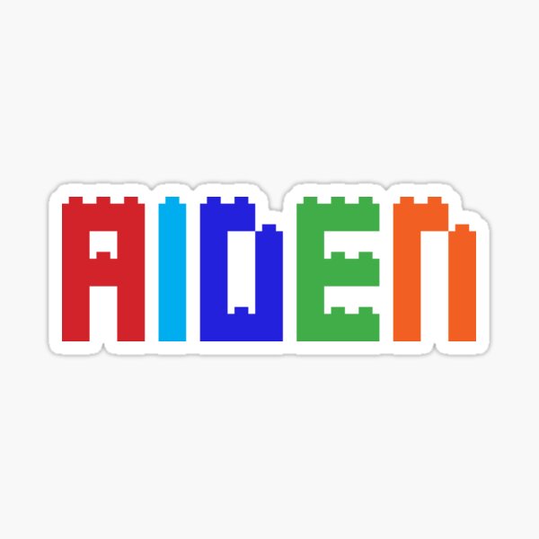 "Color Baby brick name Aiden" Sticker for Sale by EqualityIsPower ...